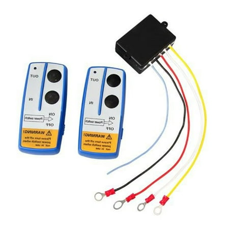 Universal DC 12V Car Remote Control Parts Portable Winch Kit Vehicle ...