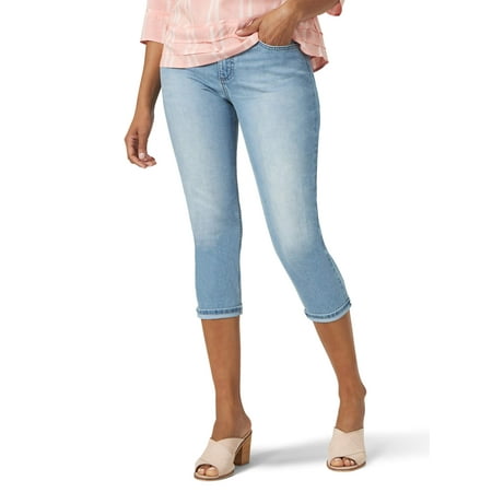 Lee Riders - Lee Riders Women's Belted Cuffed Capri Jean - Walmart.com