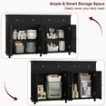 Homfa Free Standing Kitchen Buffet Cabinet with 4 Shelves, 2-Doors 2 ...