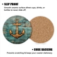 BaHomeck Drink Coasters Set of 4 with Holder wooden anchor stands ...