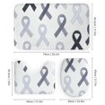 Bathroom Four Sets Of Floor Mat Shower Curtain Strong Durability Easy ...