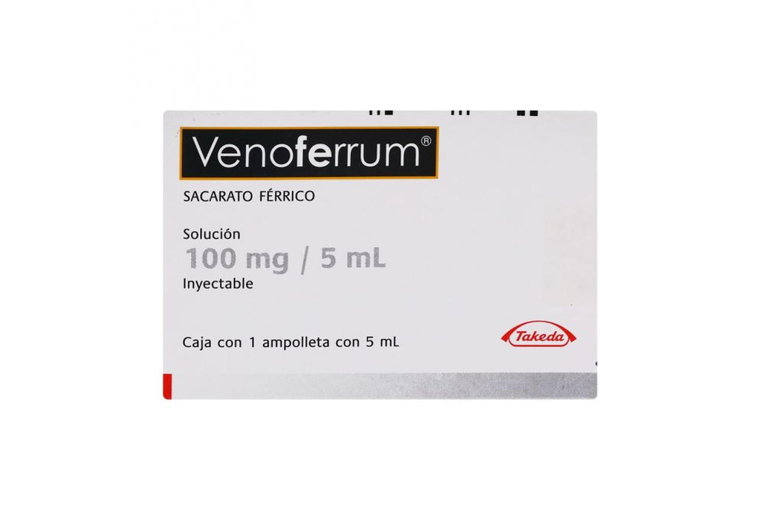 Venoferrum 100 mg/5 ml solución inyectable 5 ml | Walmart en línea