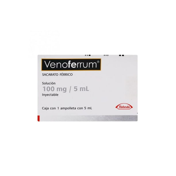 Venoferrum 100 mg/5 ml solución inyectable 5 ml | Walmart en línea