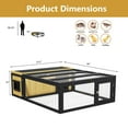 Rabbit Cage with Large Wire Mesh Activity Area and Weatherproof Nesting ...