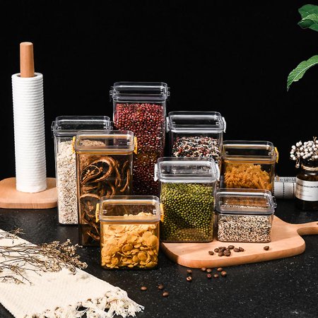 Clear Storage Box With Sealed Lid Large Plastic Leak-proof Food Bins ...