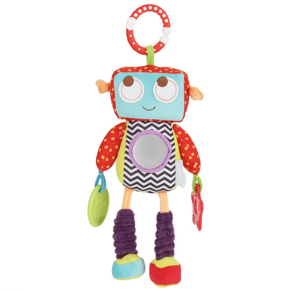 Mgaxyff Baby Children Kids Soft Cotton Stuffed Plush Rattle Robot Doll ...