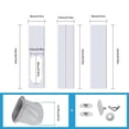 Adjustable Sliding AC Window Seal Baffle & Portable Air Conditioner ...
