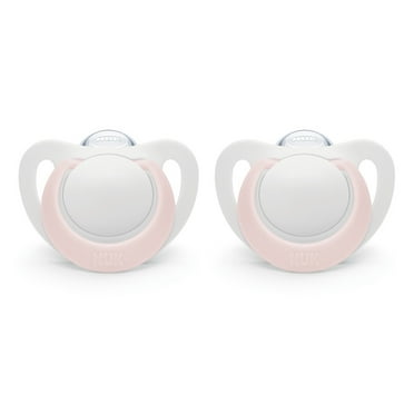NUK Newborn Orthodontic Pacifiers, Girl, 0-2 Months, 2-Pack Neutral 2 ...