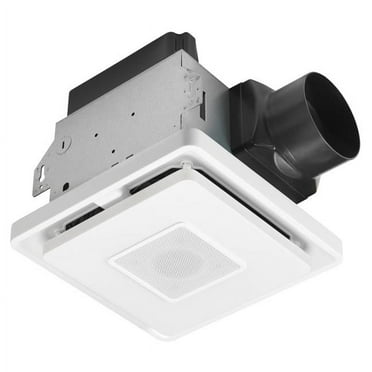 80 CFM 1.5 Sones Ceiling Bathroom Exhaust Fan with Bluetooth Speaker ...