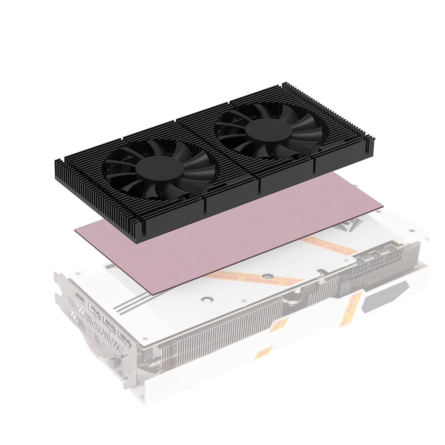 Pano-Mounts GPU Backplate Memory Radiator Aluminum Heatsink Cooler with ...