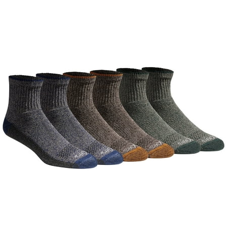 Dickies Men's Dri-tech Moisture Control Quarter Socks Multipack ...