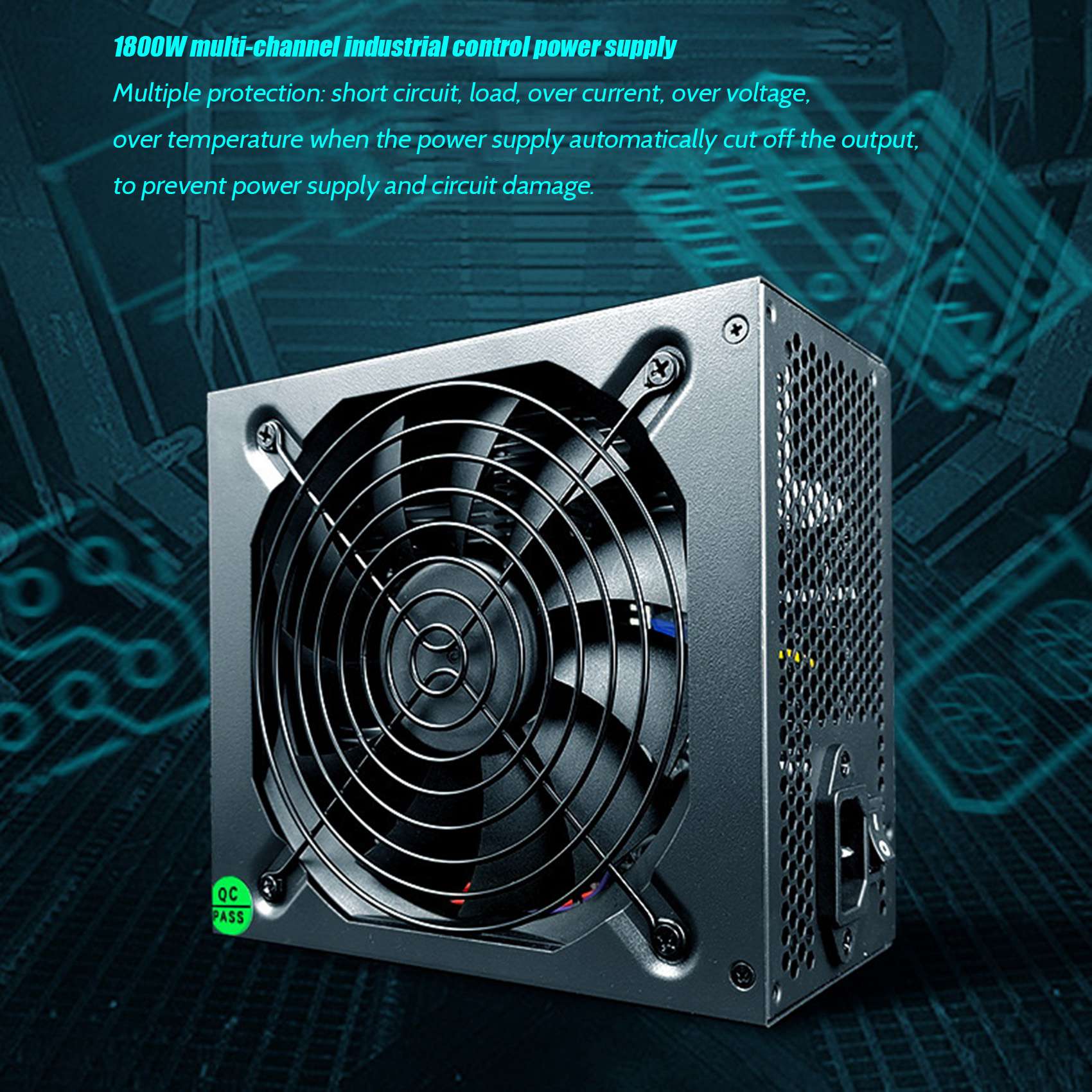 Buy 1800W Mining Power Supply 160V-240V ETH Bitcoin Mining Power Supply ...