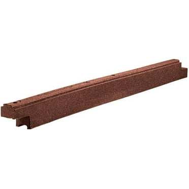 GroundSmart Playground Timber Edging, 92" Red Rubber Playground Edging ...