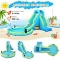 Qhomic Inflatable Water Slide with Inflatable Pool, Water Jets ...