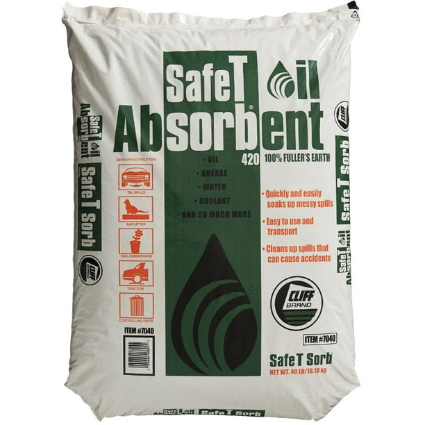 Safe T Sorb Premium Oil and Grease Absorbent - 40 lb - Walmart.ca