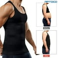 Aptoco Men's XXL Compression Shirts, Slimming Gym Body Shaper Vest ...