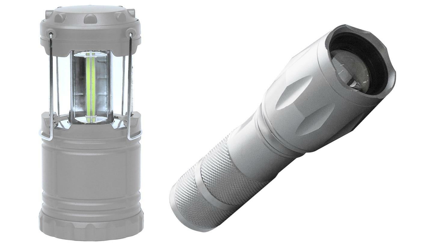 Bell & Howell Ultra-Bright LED Taclight Flashlight & Lantern Bundle ...