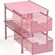Simple Houseware Stackable Cabinet Basket Drawer Organizer, Pink ...