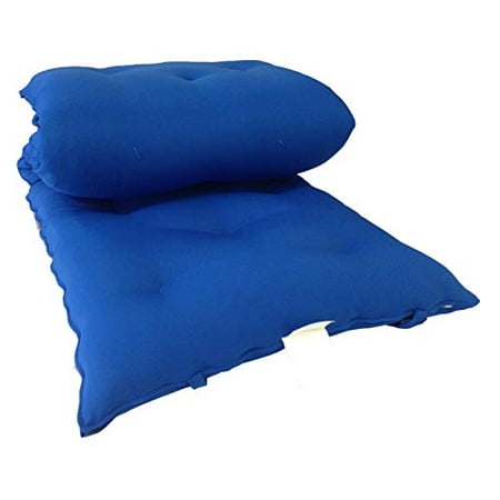 D&D Futon Furniture Royal Blue Traditional Japanese Floor Rolling Futon ...