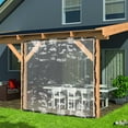 Dwellnix PVC Waterproof Tarpaulin with Eyelets, Clear Design – 8x10 ft ...