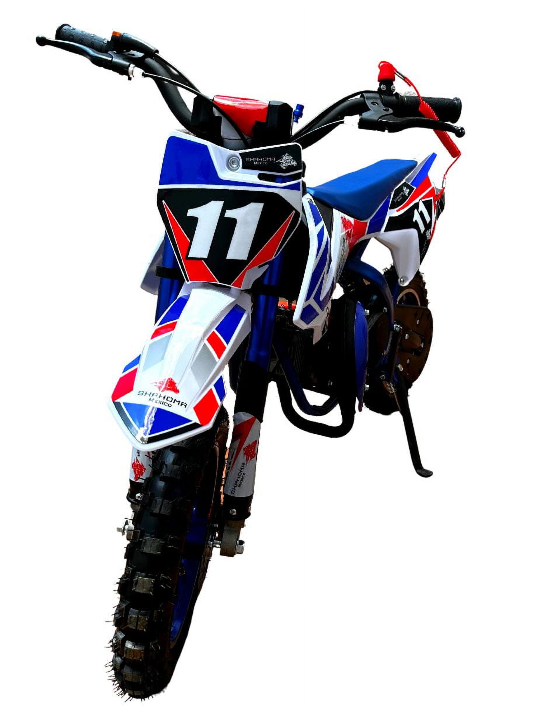 Motocicleta Infantil Shahoma MC01 Premium Motocross 49cc Azul | Bodega ...
