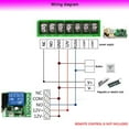 DC 12V 1CH Relay Receiver RF Transmitter 433Mhz Wireless Technology ...
