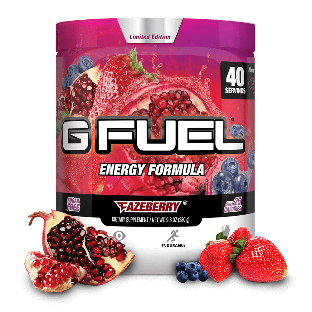 G Fuel Elite Energy and Endurance Powder Tub, FaZeberry, 40 Servings ...