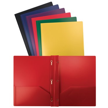 Office Depot Poly Project View Folders, Letter Size, Assorted Colors ...