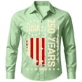 Bainana Men'S Shirts Anniversary Celebration Shirt Long Sleeve Button ...