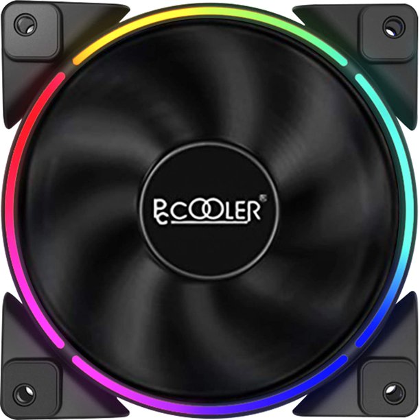 Pccooler 120mm Single Fan Moonlight Series, 3-PIN RGB LED Computer Case ...