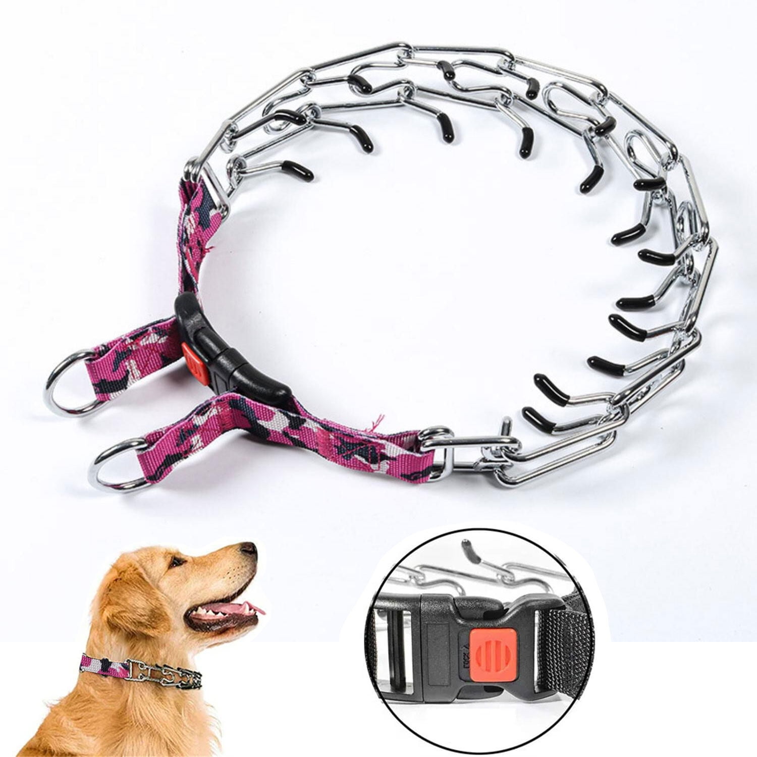 Click here for Zootealy Dog Prong Collar  Dog Pinch Training Coll... prices