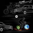 YAHHU 64 LEDs Wireless Bicycle Spokes Lights Color Changing ...