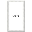 9x17 Frame White Real Wood Picture Frame Width 0.75 inches | Interior ...
