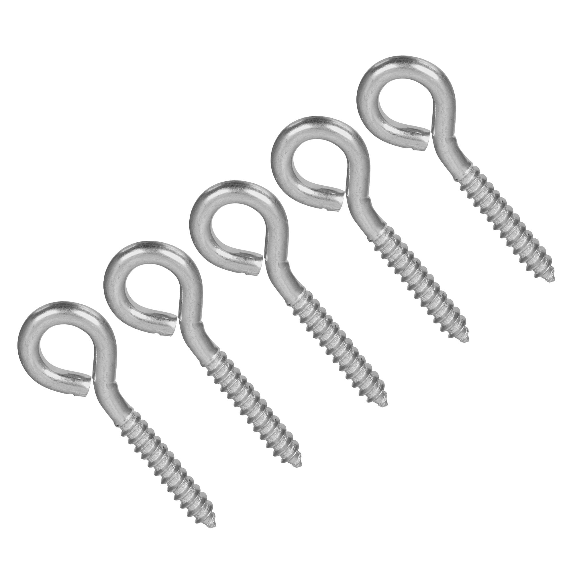 Wideskall 5 Pieces 3.15" inch Heavy Duty Metal Screw Eye Fasteners Hook ...