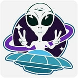 1pc Alien Stencils for Painting Reusable Alien and UFO Pattern Drawing ...