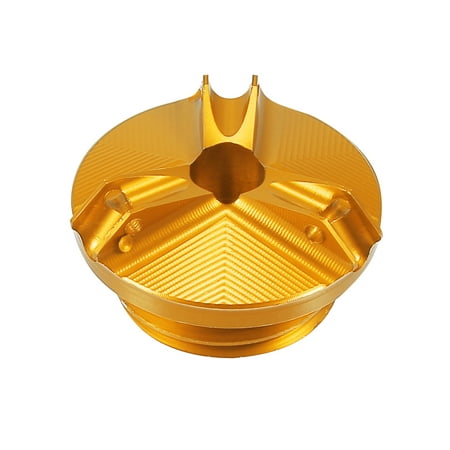 Motorcycle Oil Filler Cap Oil Filler Plug Cover Gold Tone for Yamaha ...