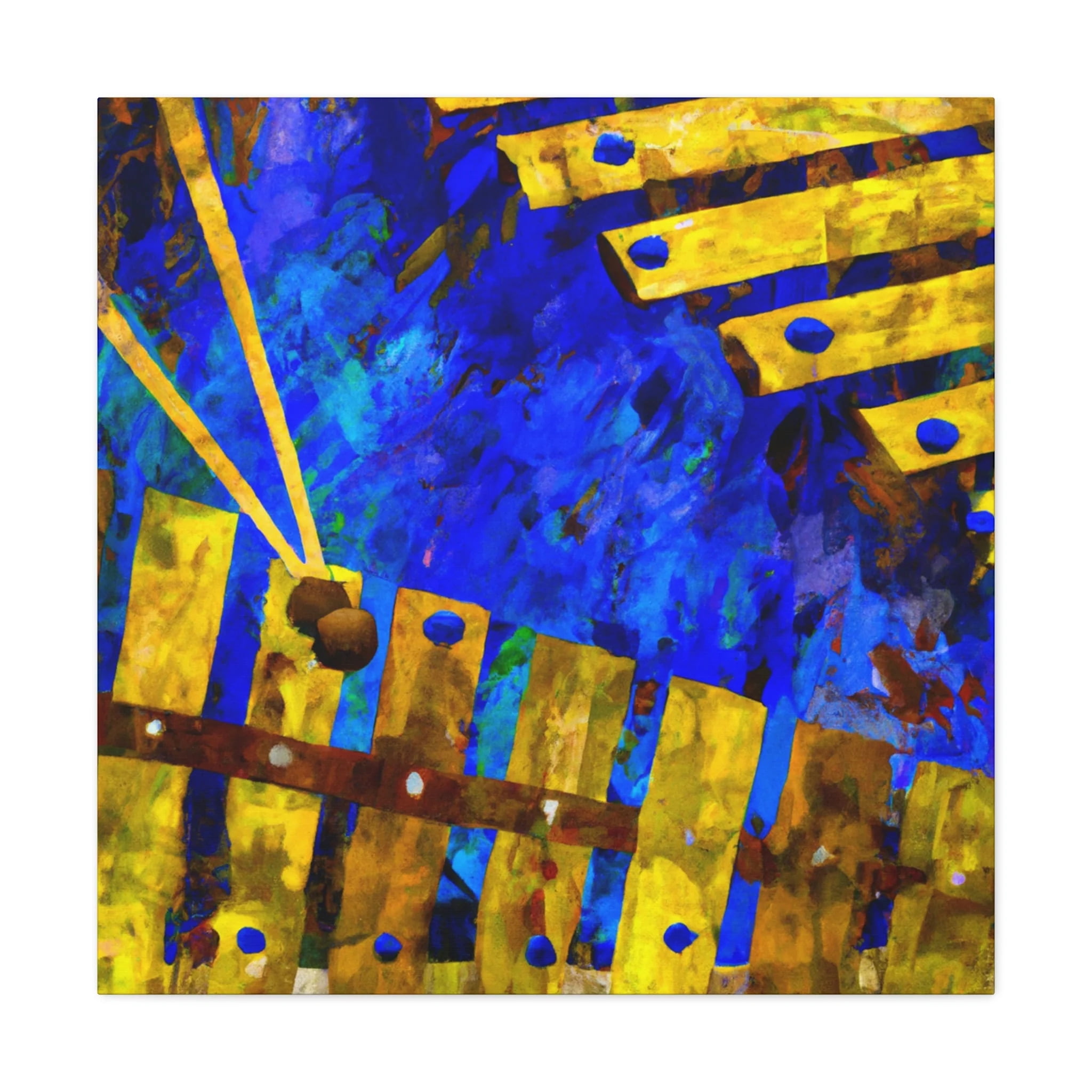 Xylophone Symphony Abstraction - Canvas - Walmart.com