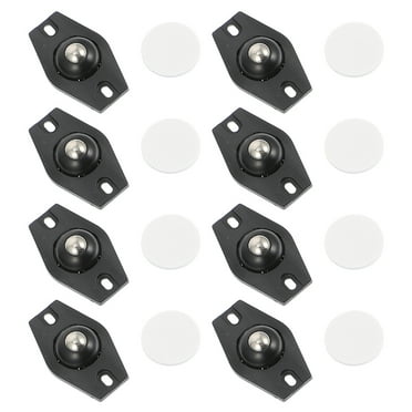 NUOLUX 4pcs Self Adhesive Caster Wheels 360 Degree Swivel Mini Adhesive ...