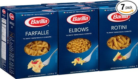 Barilla Pasta Variety Pack (1 lb. box, 7 ct.) - Walmart.com