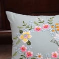Handmade Embroidery Pillow Covers Sewing Craft DIY Fabric Floral ...