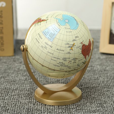 Rotating Desktop Globes Earth Ocean Globe World Geography Table Decor ...
