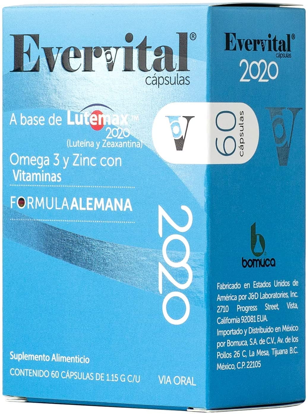 Evervital Men Suplemento Alimenticio 60 Capsulas Evervital Men ...