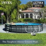 "Intex Large Ultra Frame 26' x 52"" Round Above Ground Pool Set with ...