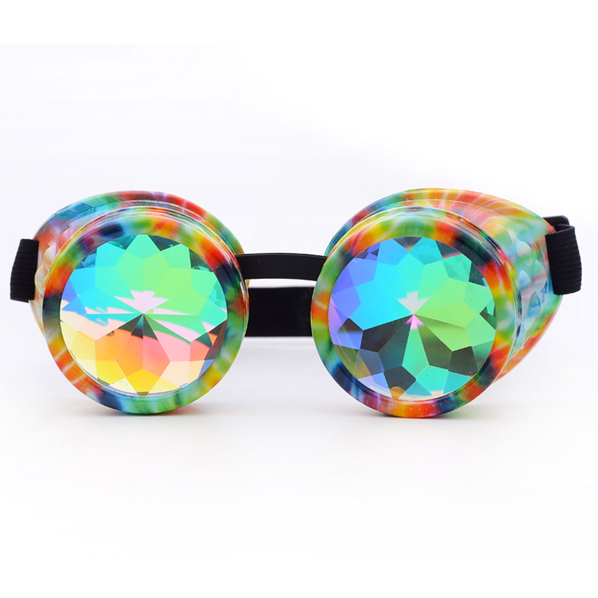 SAYFUT New Rainbow Kaleidoscope Glasses Welding Steampunk Goggles ...