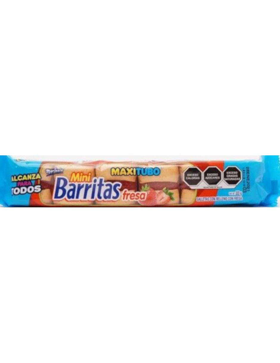 Pack de 10 Galletas Marinela Mini Barritas Fresa Tubo 222 gr Marinela ...