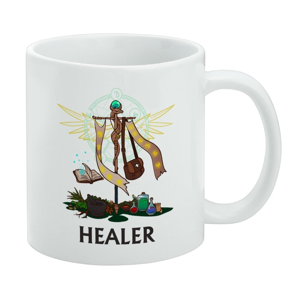 Healer Cleric RPG MMORPG Class Role Playing Game White Mug - Walmart.com