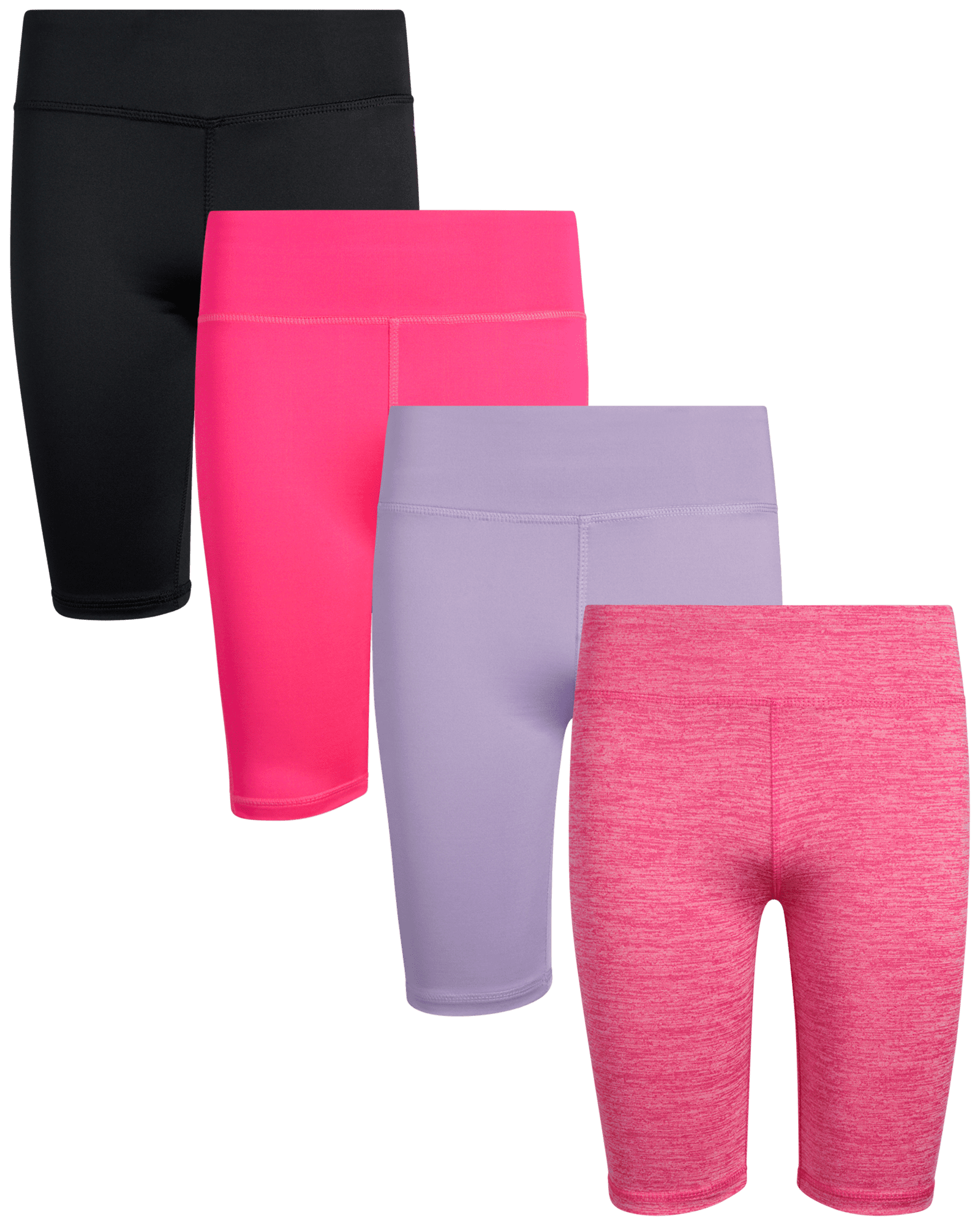 dELiAs Girls' Active Shorts - 4 Pack Basic Performance Bike Shorts (Big ...