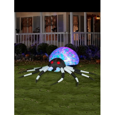 HomCom Tall Haunted Tree Outdoor Lighted Halloween Yard Inflatable ...