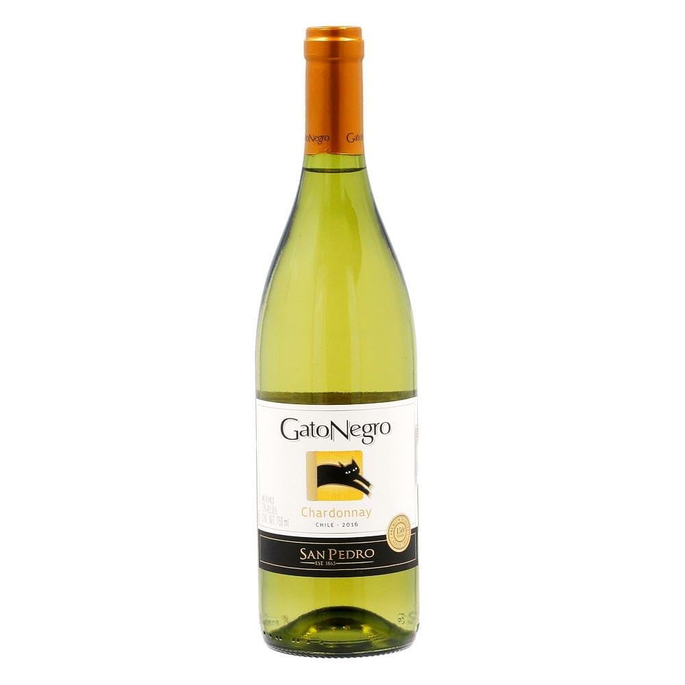 Caja de 12 Vino Blanco Gato Negro Chardonnay 750 ml Gato Negro ...