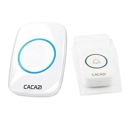 A10 Wireless & Chime 1 Push-Button Receiver Battery Operated 1,000ft ...